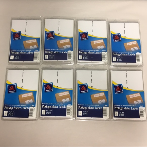 Avery | Office | New Set Of 8 Pack Avery Postage Meter Shipping Labels ...